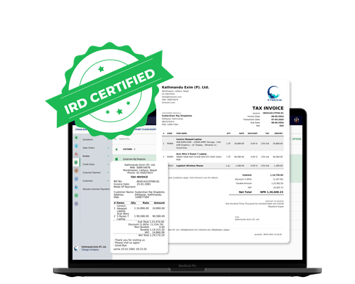 IRD Certified Computerized Billing Solution